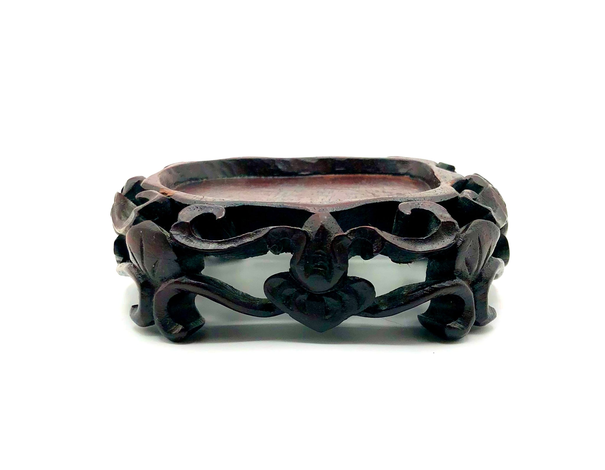 Antique Chinese Rosewood Hand-carved Wood Stand | Fine Art display bas