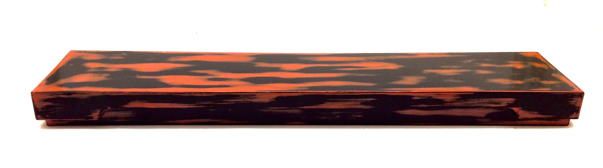 Antique Japanese Negoro-nuri Lacquer, Rectangular ‘Tanzabu’ bako with