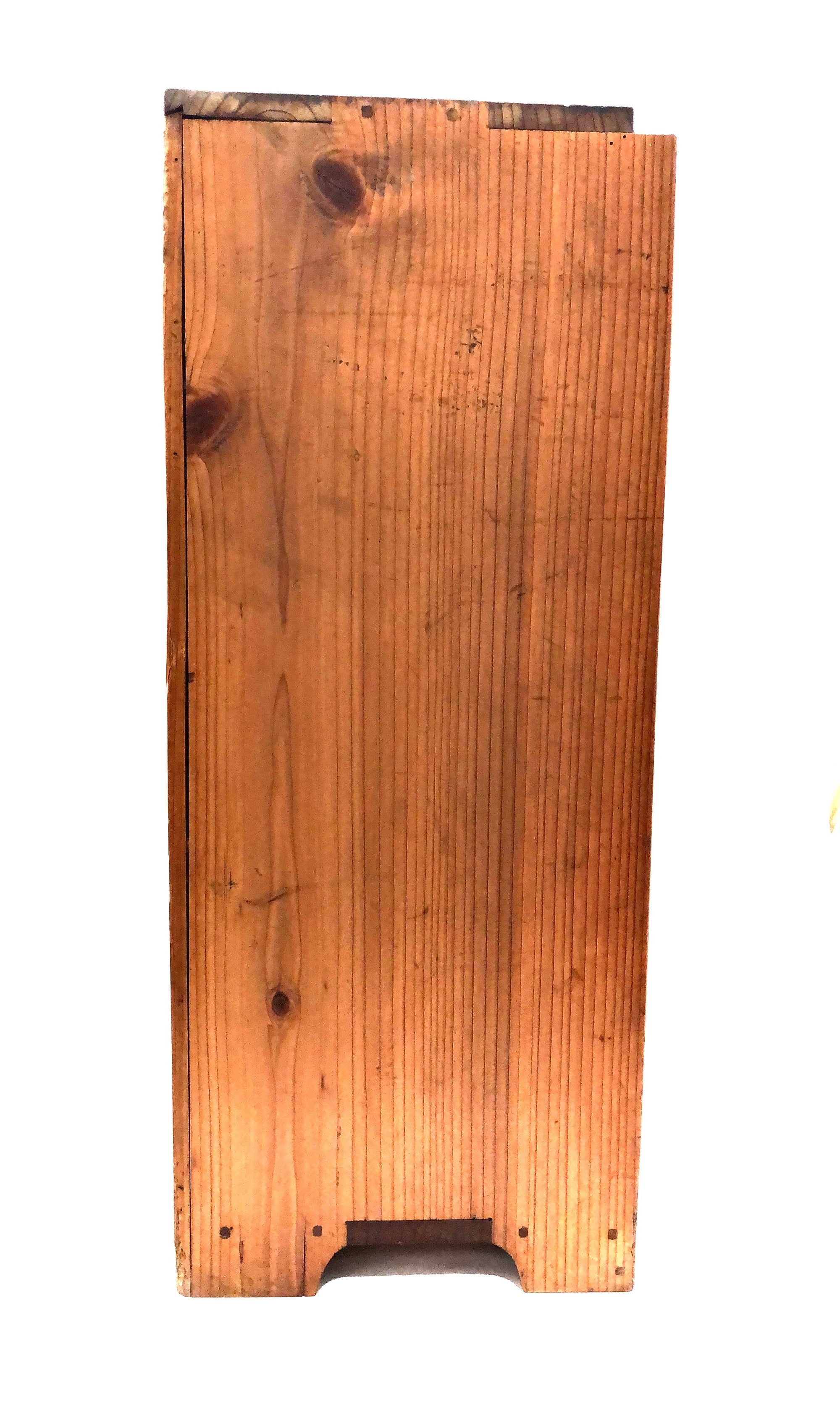 Antique Japanese Wajima Red Jyu Bako Portable Bento Box with Vertical