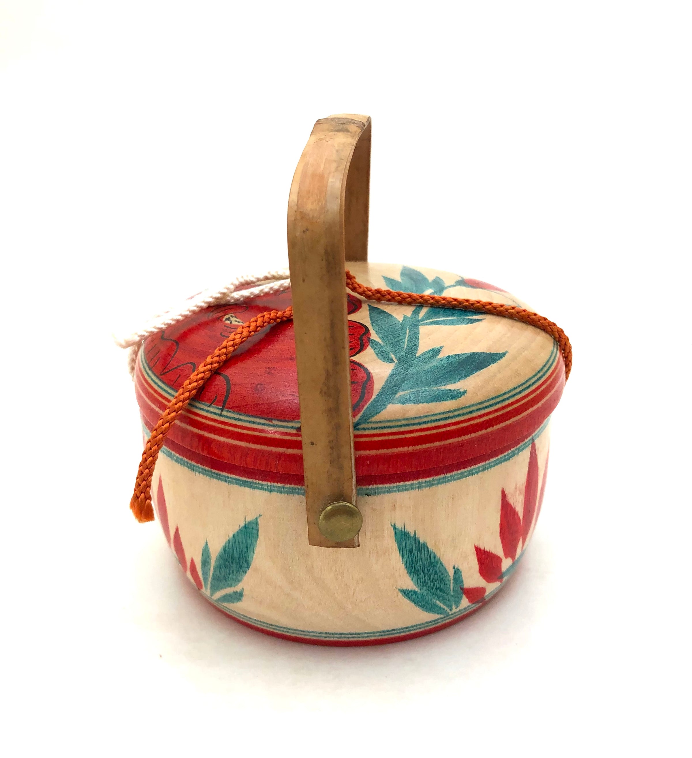 Vintage Japanese Yajirou Container with Lid / Spinning Tops by Kamata,