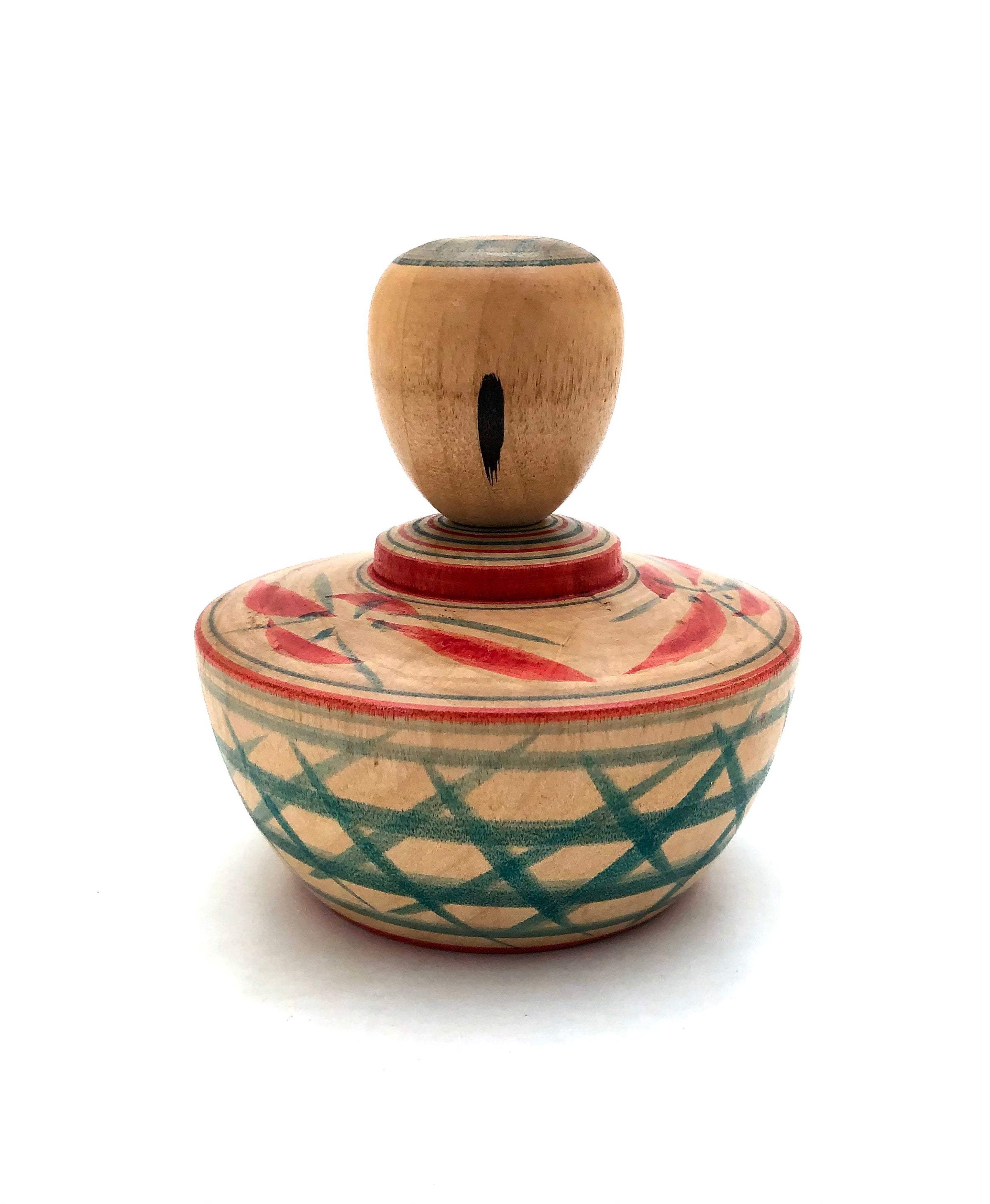 Vintage Japanese ‘Takobozu’ Nakanosawa Ejiko Kokeshi by Kakizaki, Fumi