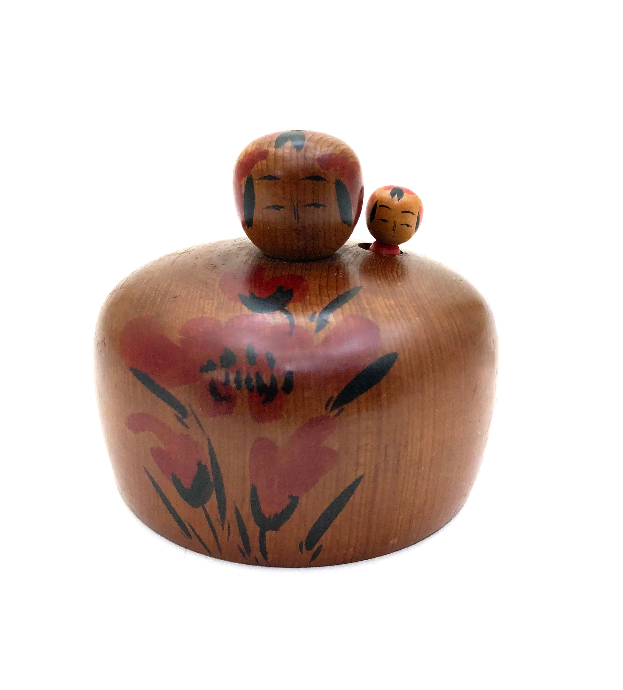 Vintage RARE Yajirou-kei “Ejiko” Mother and Child by Shoki Suzuki (b 1